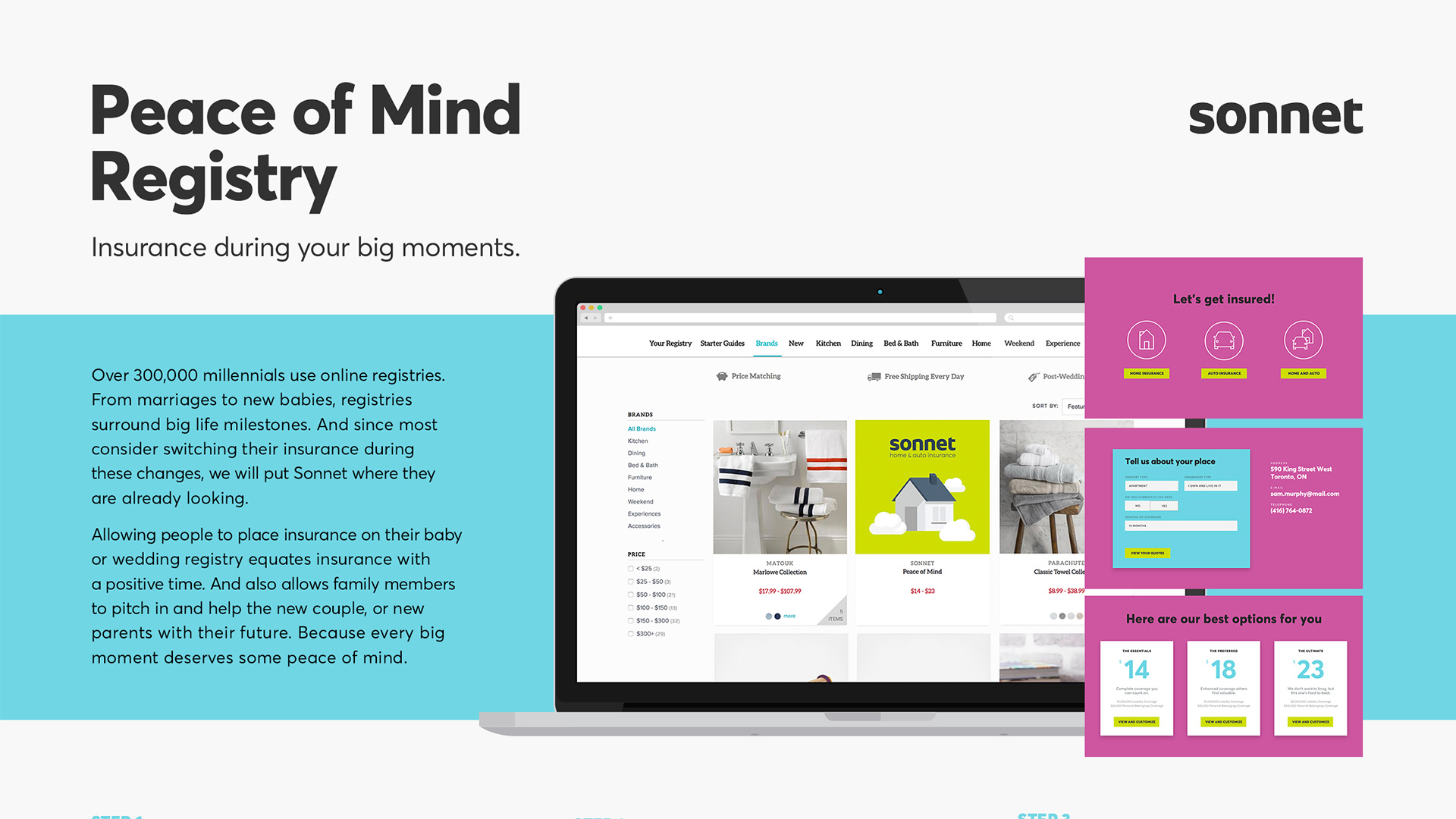 Sonnet Insurance | Sonnet's Peace of Mind Registry | The One Club