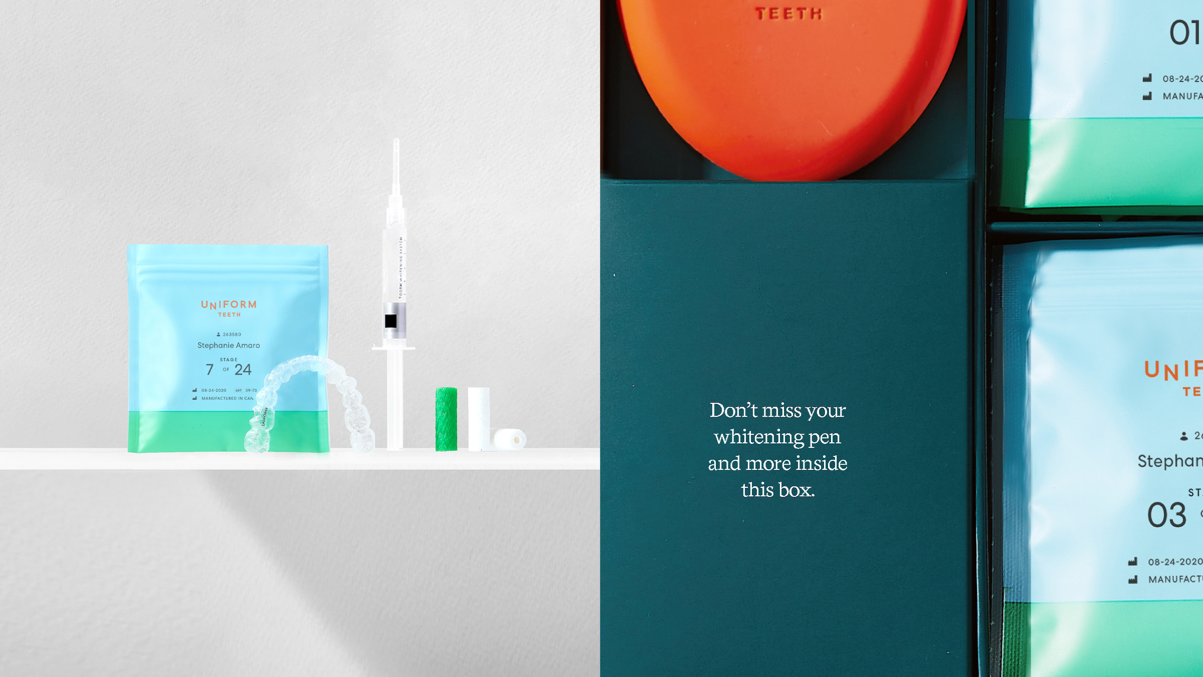 Uniform Teeth | Uniform Teeth Clear Aligner Packaging | The One Club