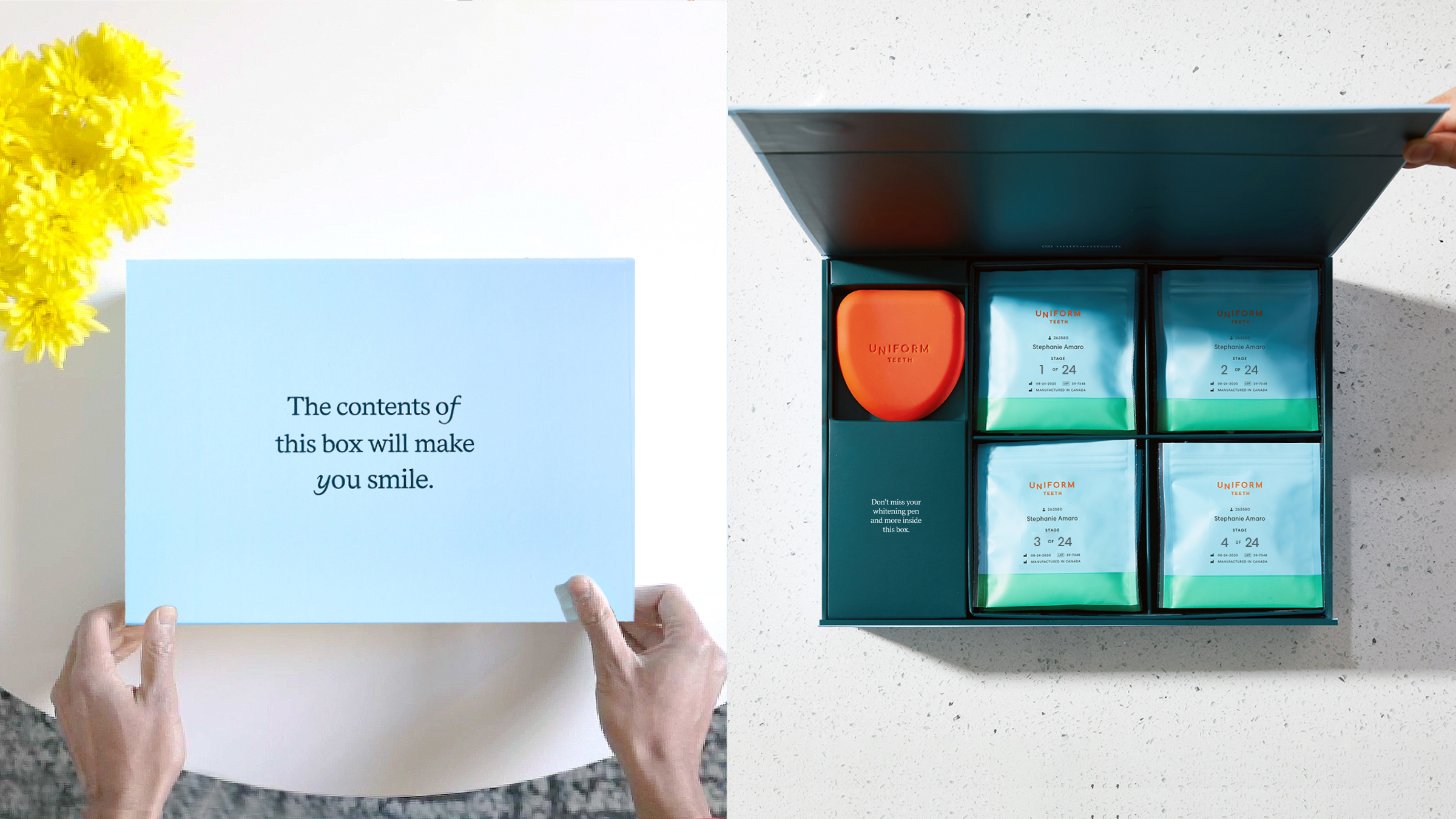 Uniform Teeth | Uniform Teeth Clear Aligner Packaging | The One Club