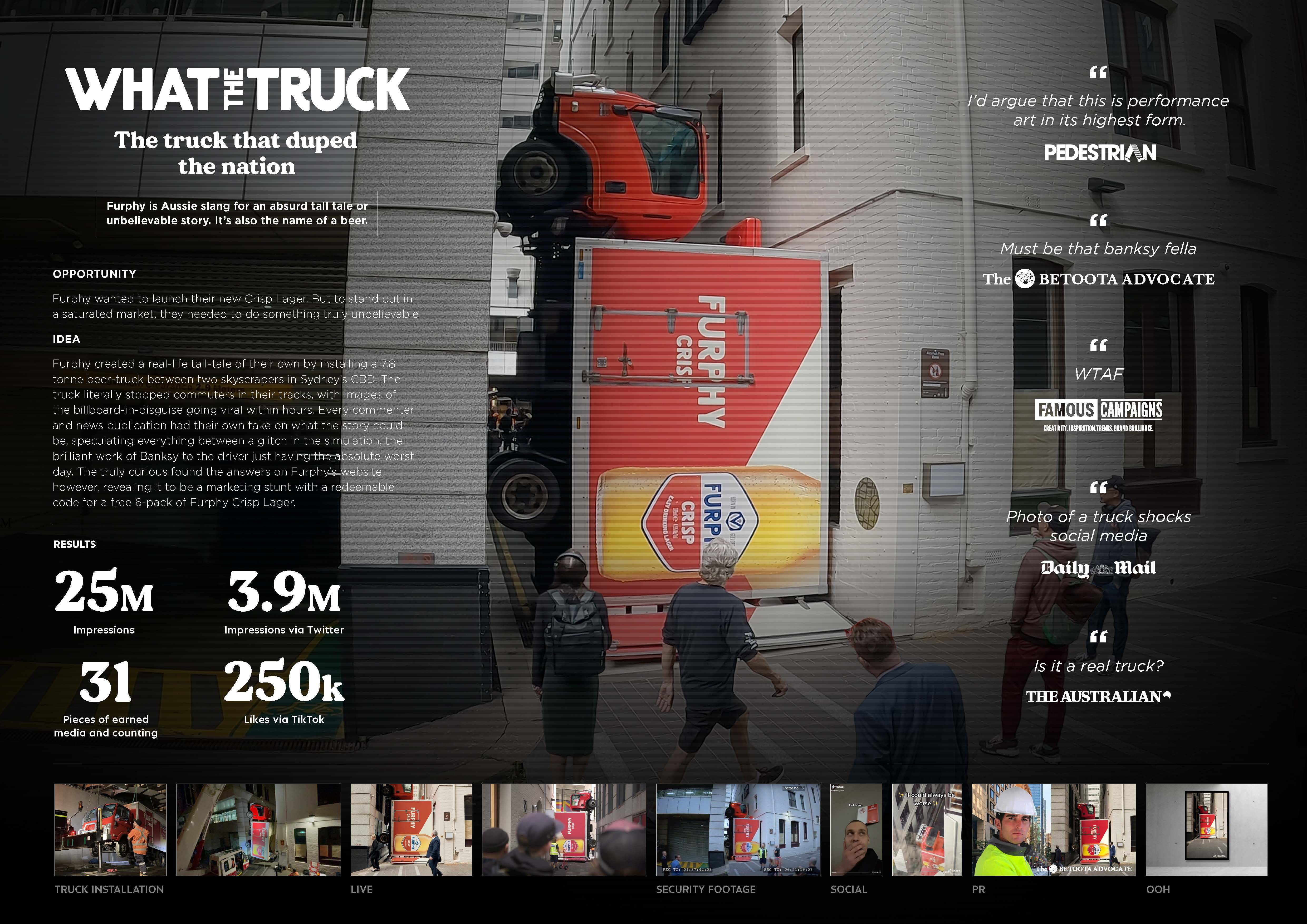 Lion, Furphy | Furphy What the truck?! | The One Club