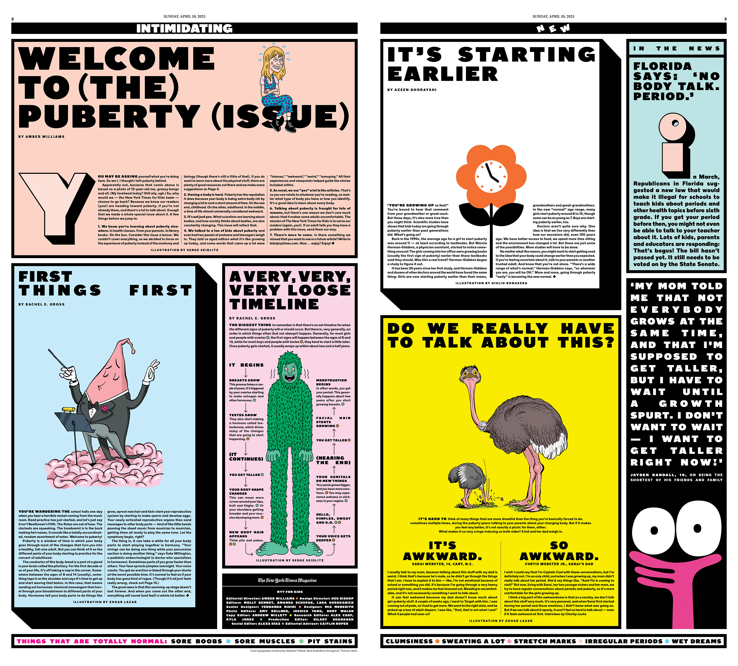 The New York Times for Kids | The Puberty Issue | The One Club