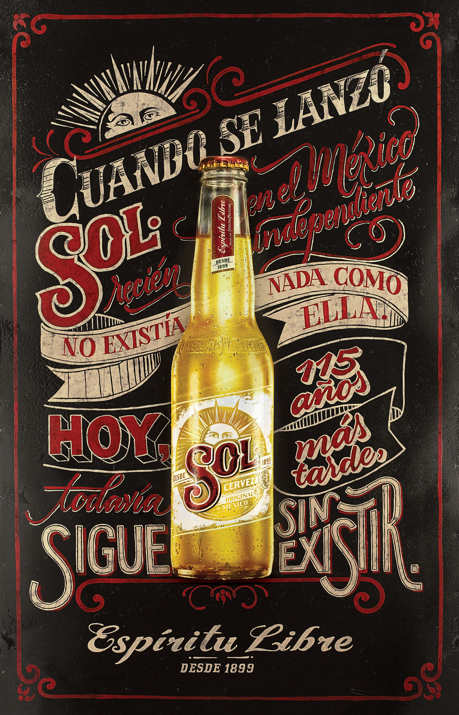 Talent | Sol beer hand painted sign | The One Club